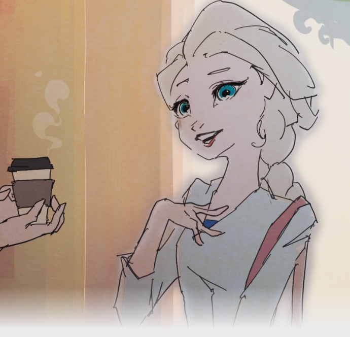 Princess of Ice can drink coffee | MIYABIART
